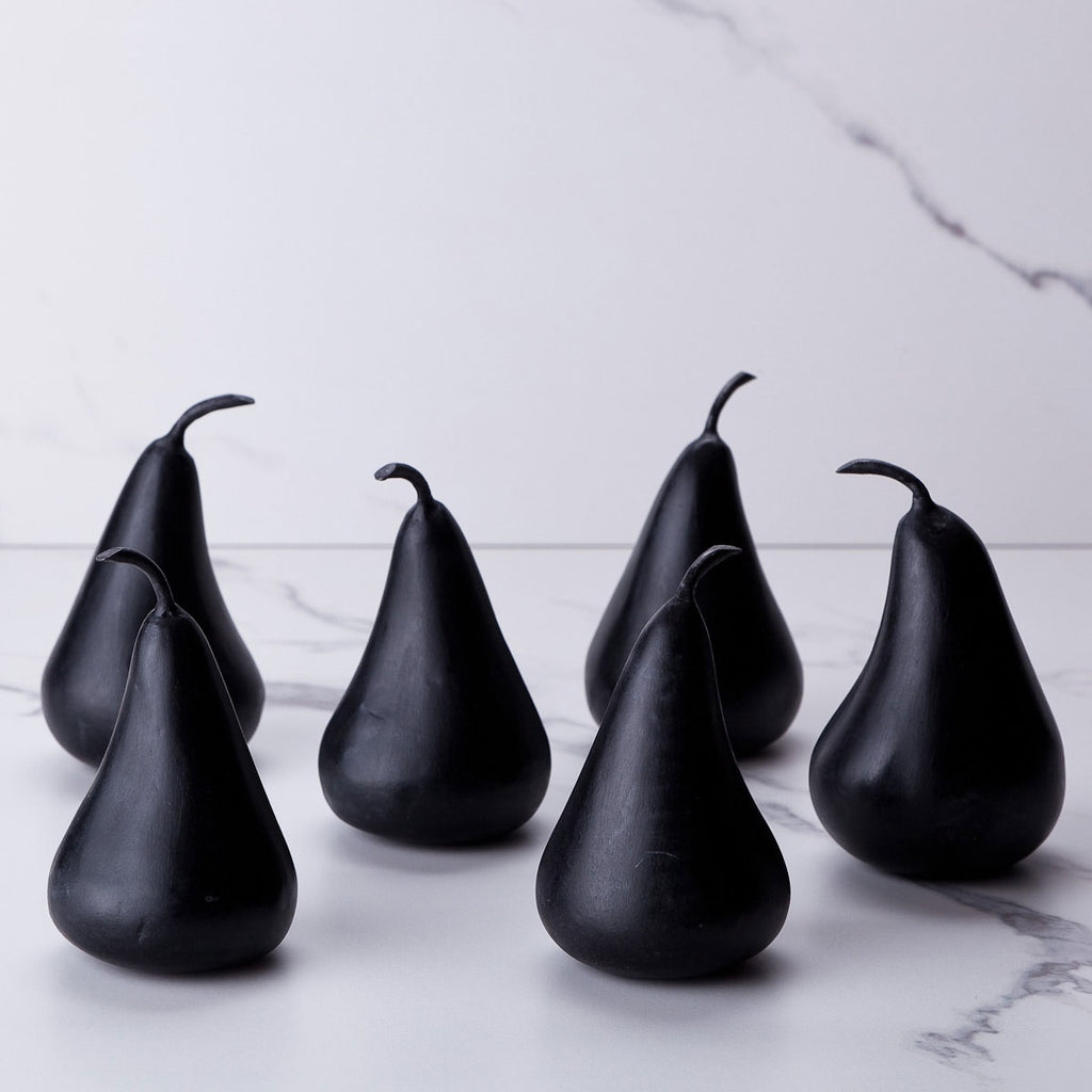 Marble Pears Set of 6 small - Black – Leading Edgeware