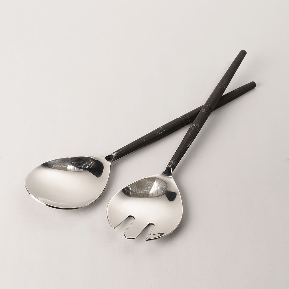 Salad Servers - burnished stainless steel – Leading Edgeware